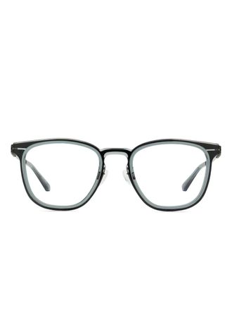 Shinola Eckige Brille mit Schlüssellochsteg - Grau