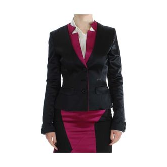 Exte Einreihiger Blazer mit drei Kn&ouml;pfen - - Jackets - Damen - Schwarzk - S