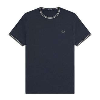 Fred Perry Herren, Oberteile, Blau, MGr&ouml;&szlig;e