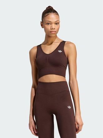 adidas Sport-BH Essentials Seamless Bralette IA4524 Braun Regular Fit