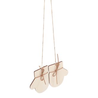 BESPORTBLE VANZACK Rustikale H&auml;ngende Handschuh Wanddekoration mit Trageband Kinderzimmerfreundlicher Wandschmuck f&uuml;r Wohn und Schlafzimmer Kreative Holzanh&auml;nger