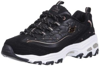 Skechers Dlites 13087-Bkrg; Womens Sneakers; 13087-BKRG_36; Black; 36 EU (3 UK)