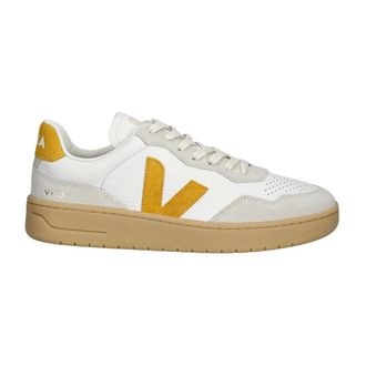 Veja Homme, Chaussures, Gris, Taille: 47 EU Baskets en cuir V-90