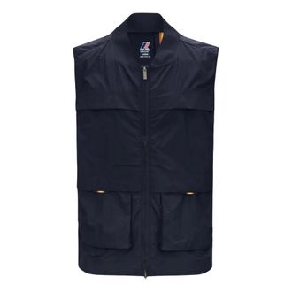 K-Way Homme, Vestes, Bleu, Taille: M Veste de Printemps Sportive Sans Manches