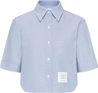 Thom Browne Damen, Blusen & Hemden, Blau, SGr&ouml;&szlig;e