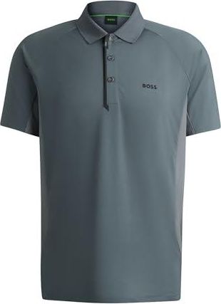 BOSS Hommes Paddytech Polo en mélange de matières avec Logo réfléchissant décoratif
