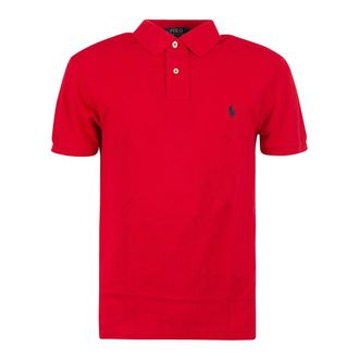 Ralph Lauren Rotes Strick-Poloshirt - - Tops - Herren - Rot - S