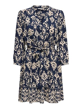 Only Damen Onlantonia Life 3/4 Short Dress WVN, Cloud Dancer, M