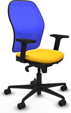 Piqueras y Crespo B&uuml;rostuhl Home Office Jorquera mit 2D-Armen, h&ouml;henverstellbare Lendenwirbelst&uuml;tze, ausgestattet mit Sincro 5 Positionen und injiziertem Schaumstoff, B