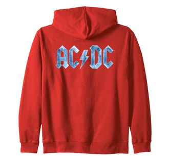 AC/DC Offizielles AC/DC Blue Ice Logo Band Kapuzenjacke