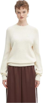 Lacoste Pull en Laine Tricot 3D - Femme - Pulls - Beige - Taille: 40 FR