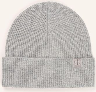 Calvin Klein Cashmere-M&uuml;tze grau