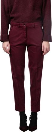 Mason's Pantalon Chino New York Carrot - Femme - Pantalons - Rouge - Taille: 38 FR