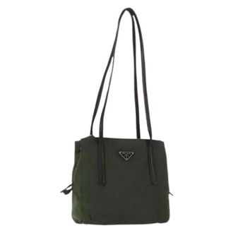 Prada Pre-owned Nylon Schultertasche - - Pre-owned - Damen - Gr&uuml;n - ONE SIZE