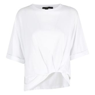 Seventy Femme, Tops, Blanc, Taille: 38 FR Girocollo nodo