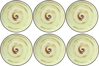 Wilmax England Wilmax - Assiettes &agrave; dessert COLORBOOM - Lot de 6 - Diam&egrave;tre : 20 cm - Pour servir des snacks - Design moderne - Pratique - Lavable au lave-vaisselle 