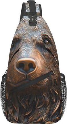 Generic Sac &agrave; bandouli&egrave;re en forme dours bronz&eacute; pour homme