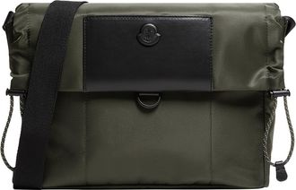 Moncler Moncler Kenton Drill Messenger Bag, Men, Green, Size: One Size