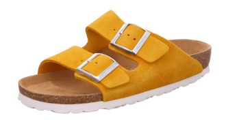 Rohde 5590 Alba Damen Schuhe Pantoletten Clogs Leder, Größe:37 EU, Farbe:Gelb