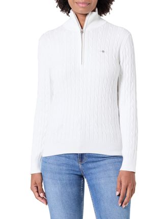 GANT Stretch Cotton Cable Half-Zip