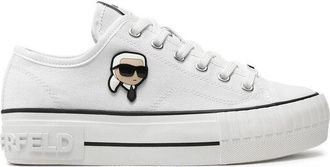 Karl Lagerfeld Sneakers aus Stoff KL60424 Weiß