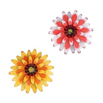 Holibanna 2st&uuml;cke Bl&uuml;tenf&ouml;rmige Wanddekoration F&uuml;r Innen Und Au&szlig;enbereich Handgefertigte Kunstblumen Wanddeko F&uuml;r Garten Und Eingangsbereich