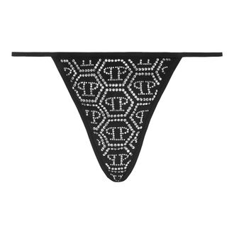 Philipp Plein Thong All over PP - - Underwear - Damen - Schwarzk - S