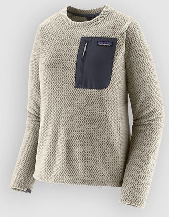 Patagonia R1 Air Crew Sweater birch white