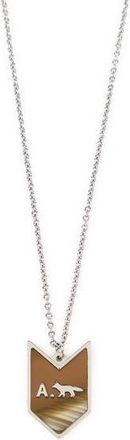 Maison Kitsun&eacute; Collier pendentif &agrave; logo