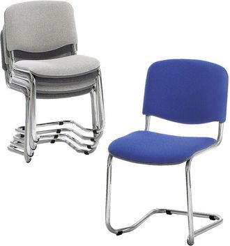 Nowy Styl Nowy Styl - frankel kaiserkraft, Chaise empilable à piétement luge, dossier