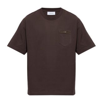 Ferragamo Pocket T-Shirt - - Tops - Herren - Braun - L