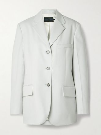 Proenza Schouler Archer Blazer Aus Twill Aus Einer Wollmischung - Grün