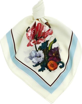 Maison Margiela Femme, Accessoires, Blanc, Taille: ONE Size Four Stitches Scarf