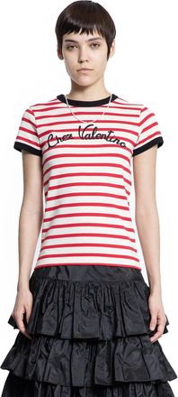 Valentino WOMAN RED T-SHIRTS & TANK TOPS