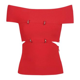 Alexander McQueen Stylisches Top f&uuml;r Frauen - - Blouses & Shirts - Damen - Rot - S