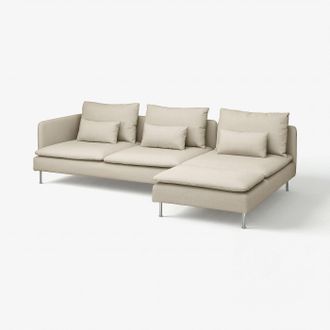 IKEA S&Ouml;DERHAMN 4er-Sofa mit R&eacute;camiere