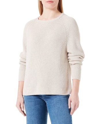 Marc O'Polo Damen B01605960109 Pullover Sweater, Wei&szlig;, XXL EU