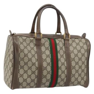 Gucci Sac Boston Pre-owned - Femme - Pre-owned - Beige - Taille: ONE Size