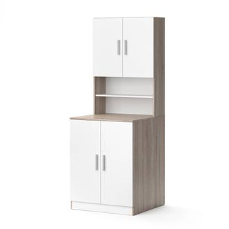 Vicco Waschmaschinenschrank Beton Liana 71x191x70 cm - Badezimmerschrank für die Waschmaschine, Versteckt die Maschine optisch und sorgt für EIN aufgeräumte