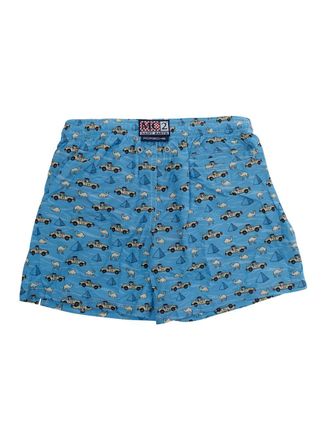 MC2 Saint Barth Boys One-Piece Swimsuit Jean Lighting Light Blue Swim Shorts & Trunks