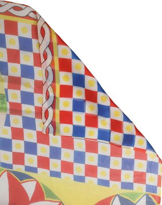 Dolce & Gabbana Carretto Print Silk Scarf - Yellow