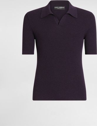 Dolce & Gabbana Poloshirt Aus Rippstrick - Mann Strickwaren 44