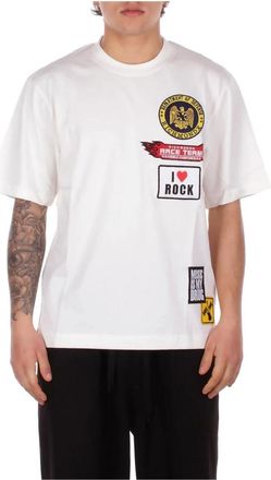 John Richmond Homme, Tops, Beige, Taille: S Logo T-shirt