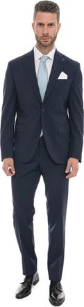 Paoloni Homme, Costumes, Bleu, Taille: XL Costume avec 2 boutons