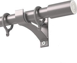 Generic Einzelne Gardinenstange F&uuml;r Fenster Mit Modernen Endkappen, Raumteiler-Gardinenstangen - 70-600cm, R&ouml;mische Stange - Leicht Zu Zerlegen Und Zu Install