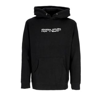 Ripndip Schwarzer Hoodie mit K&auml;ngurutasche - - Sweatshirts & Hoodies - Herren - Schwarzk - L