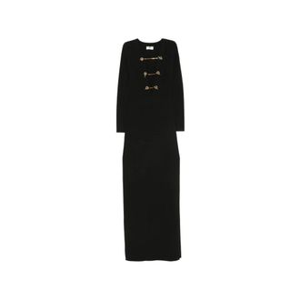 Elisabetta Franchi Am18S66E2110 Maxikleid - - Dresses - Damen - Schwarzk - S