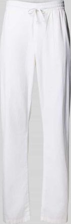 Tom Tailor Denim Loose Fit Weite Hose aus Leinen-Baumwoll-Mix Modell LOOSE