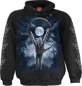 Spiral Direct Hoody Black Sweat à Capuche, Homme
