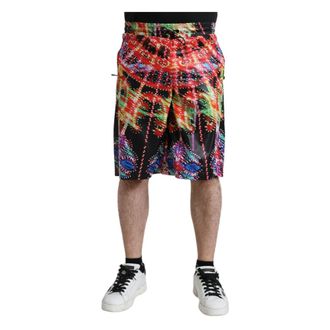 Dolce & Gabbana Homme, Shorts, Multicolore, Taille: S Bermuda &agrave; Imprim&eacute; Luminarie